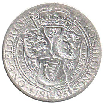 6768 – Grã Bretanha – 2 Shillings 1893 – Victoria – Km.781 – MBC ...